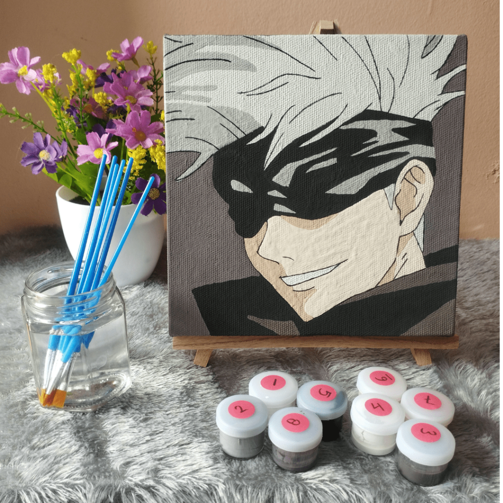 Jual Paint by Number Anime Jujutsu Kaisen Satoru Gojou - DIY Kit ...