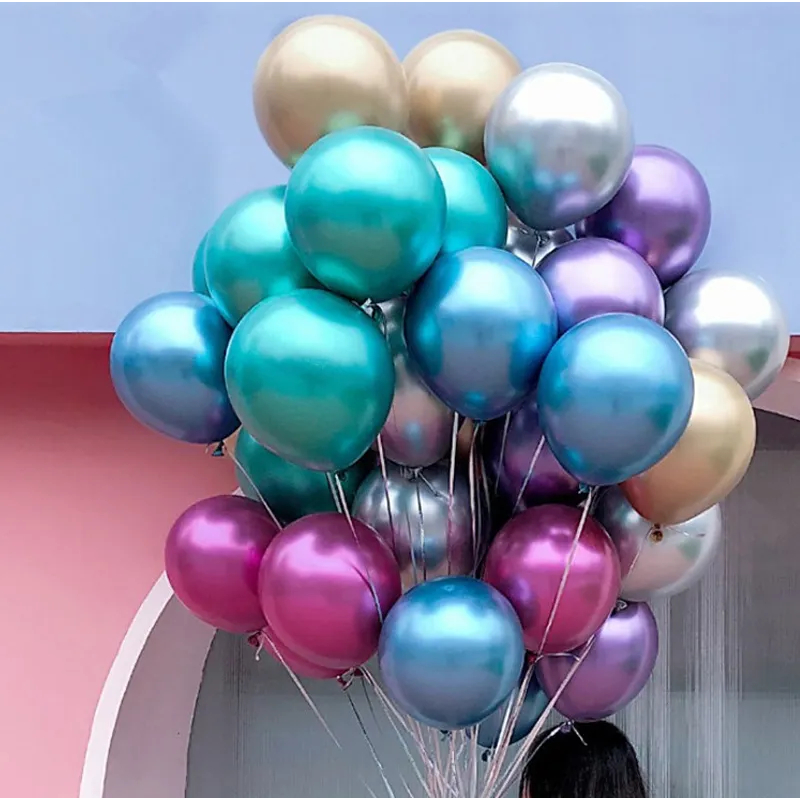 Jual Balon Latex Chrome 12 Inch Double Metalik Isi 50 Pcs | Shopee ...