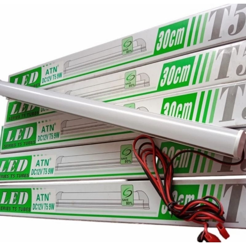 Jual Lampu T5 LED DC Aki 12V 9W (Panjang 30cm) | Shopee Indonesia