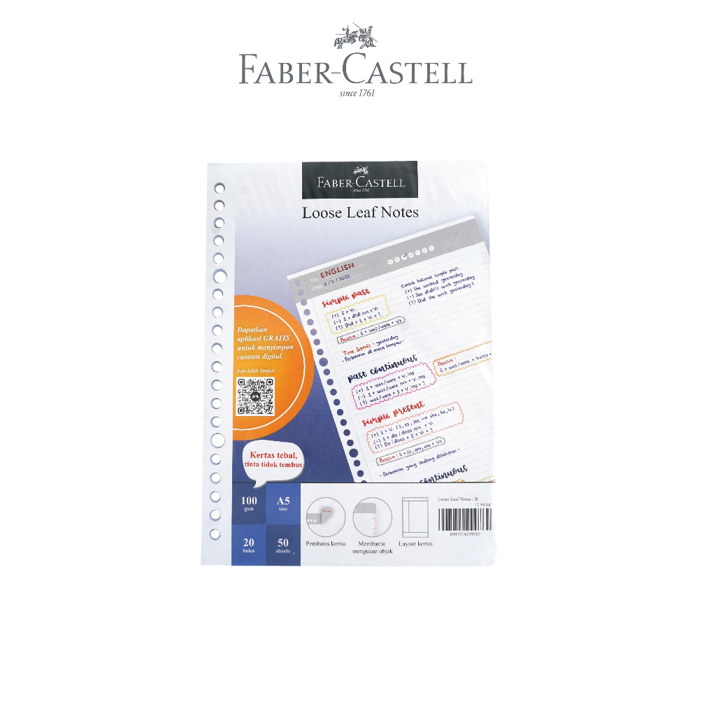 Jual Faber-Castell Kertas Loose Leaf Digital A5 Isi File 50lmbr Garis ...