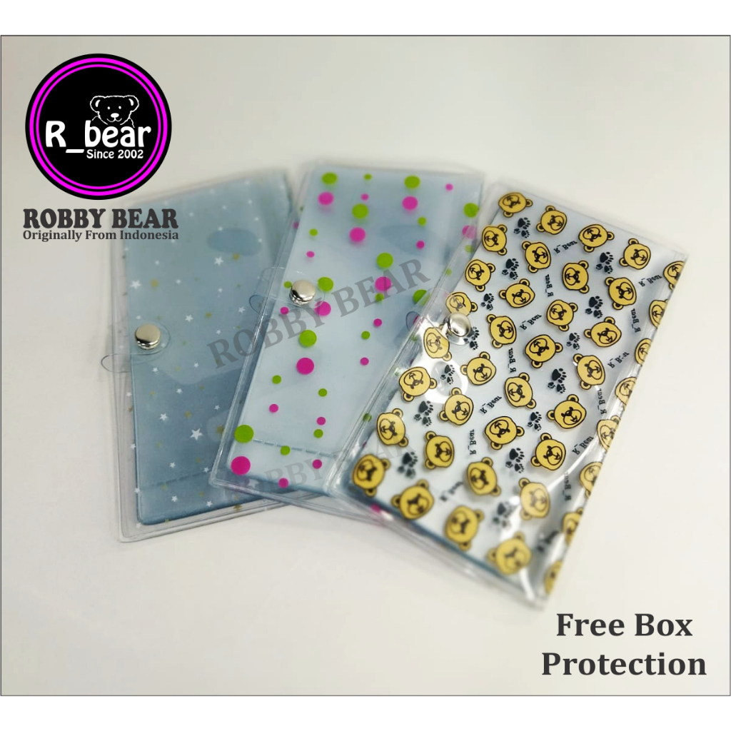 Jual ORIGINAL ROBBY BEAR dompet mika transparan dompet transparan ...