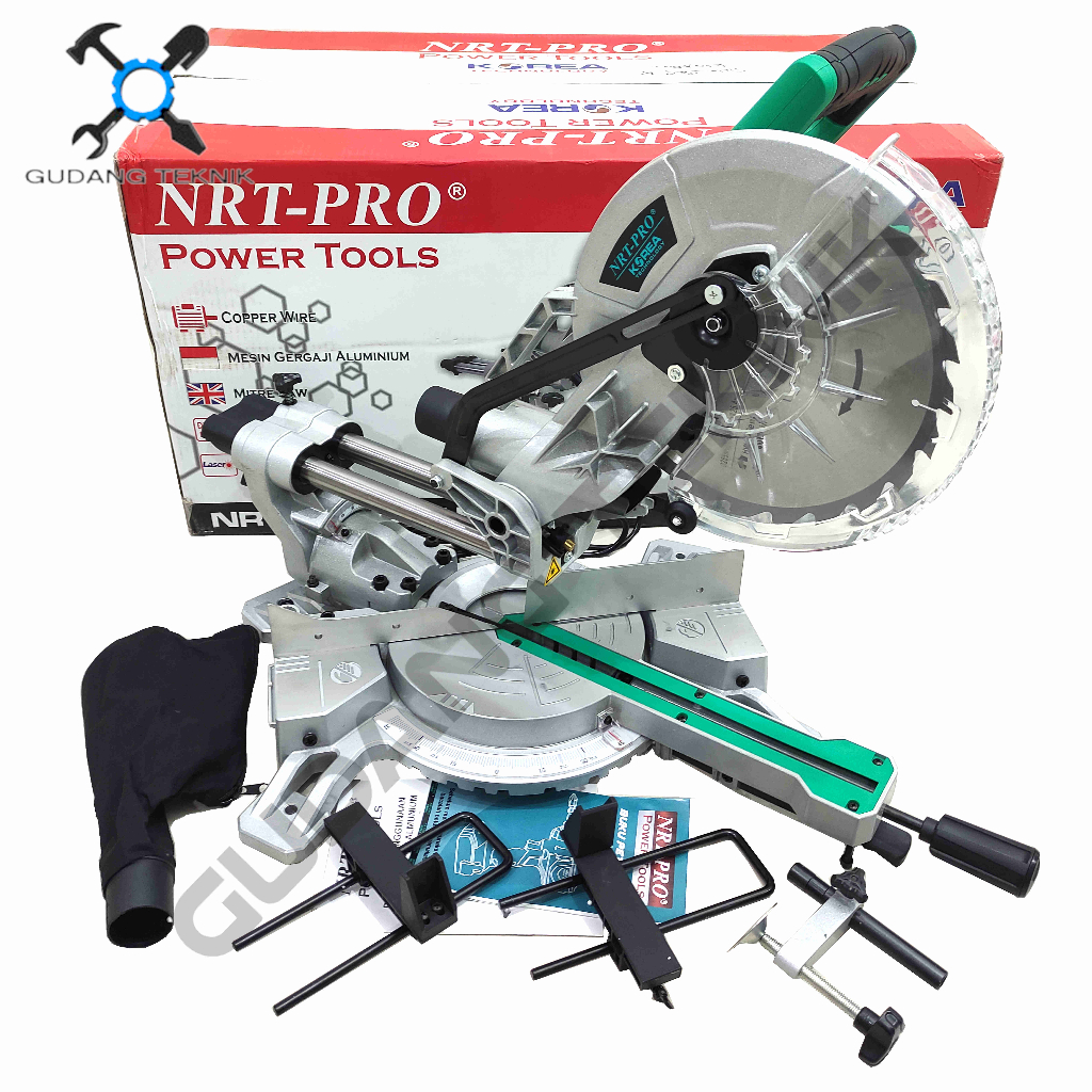 Jual MITTER SAW NRT PRO MS1055HD Sliding Laser 10 Inch / Mesin Gergaji ...