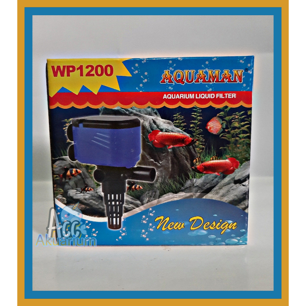 Jual MESIN POMPA AIR CELUP AQUARIUM AQUAMAN WP 1200 WP-1200 LOW WATT / WAT RENDAH | Shopee Indonesia