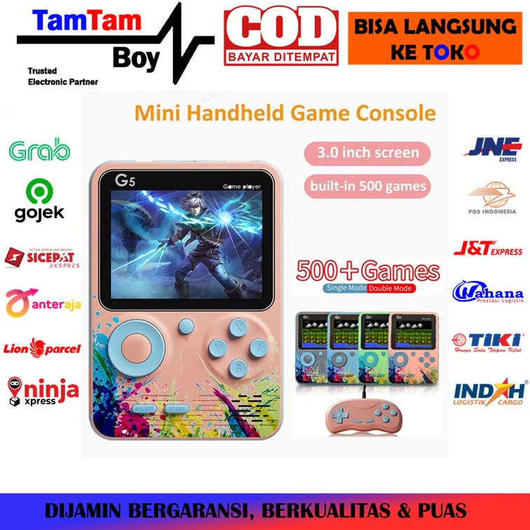 Jual Video Game Console Handhled Portable G5 Retro 3 Inch GameBoy Built ...