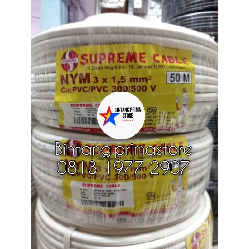 Jual Kabel NYM 3x1.5mm merk Supreme @50M | Shopee Indonesia