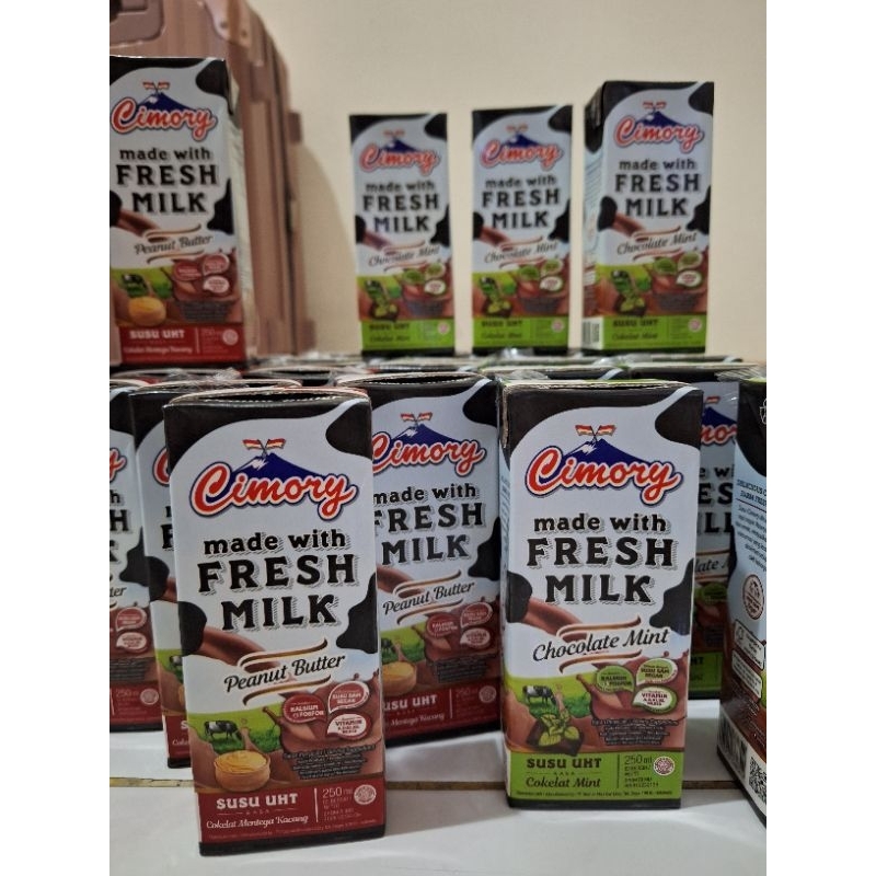 Jual TERBARU! CIMORY MILK CHOCOLATE MINT DAN PEANUT BUTTER SUSU CIMORY ...