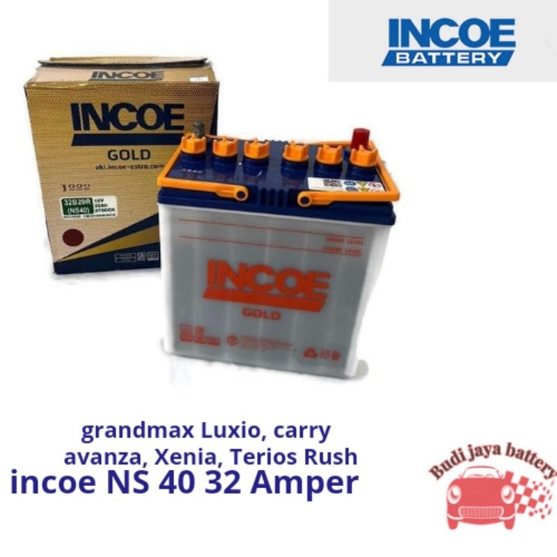 Jual AKI INCOE GOLD NS 40 AVANZA XENIA TERIOS RUSH(AKI BASAH) | Shopee Indonesia