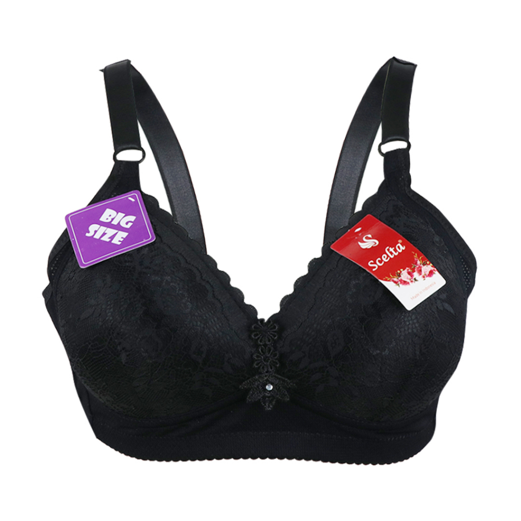 Jual Scelta - Full Coverage Bra Kait 3 Tanpa Kawat Busa Tipis Big Size ...