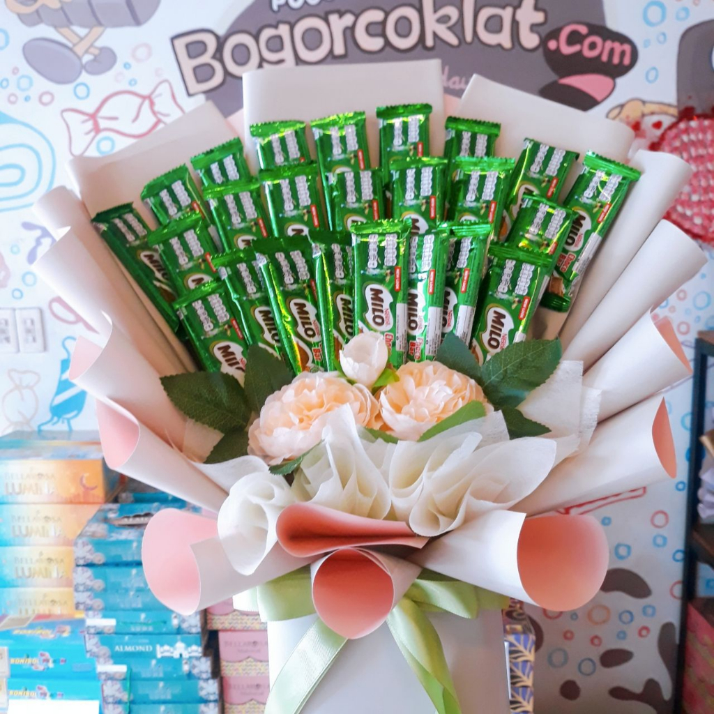 Jual Buket Ultah/Wisuda/Anniverssary Milo Rose | Shopee Indonesia