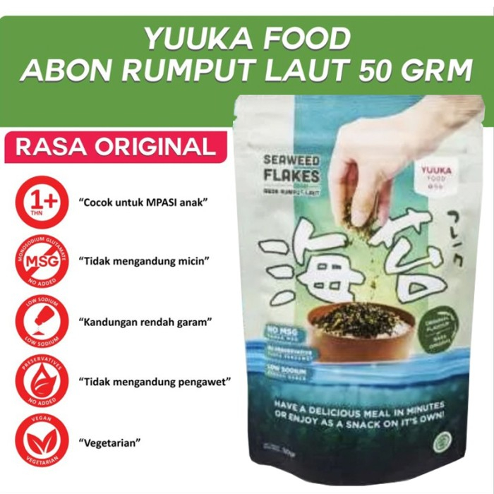 Jual Yuuka/yuka Food Seaweed Flakes 50gr Abon Rumput Laut Nori Non MSG ...