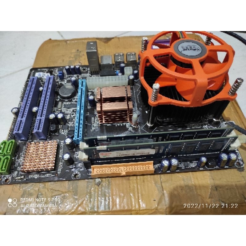 Jual mobo g41 +processor core2duo +fan soket 775 ddr3 Ram 2gb | Shopee ...