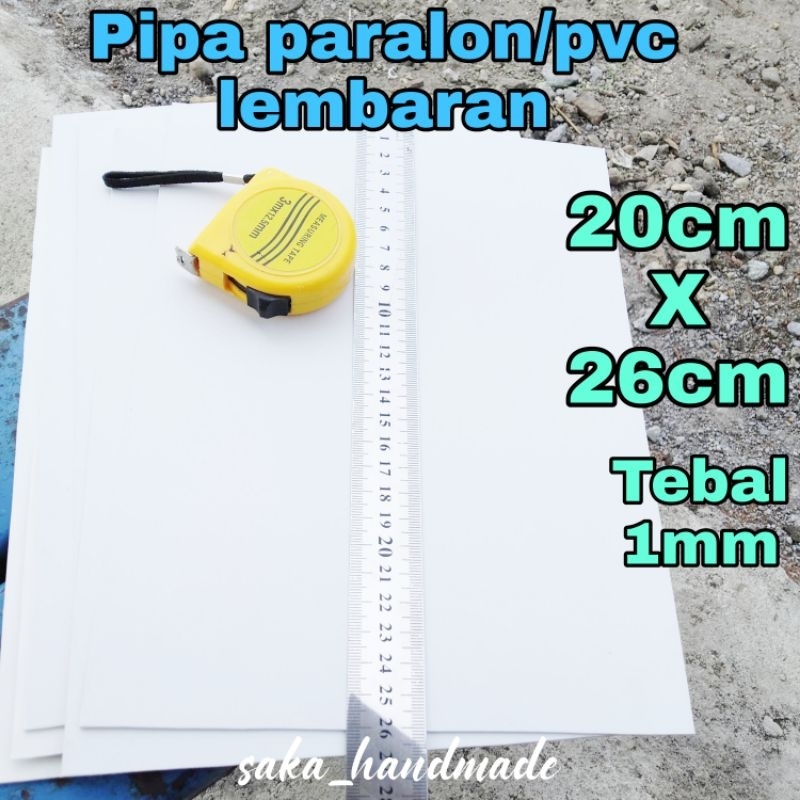 Jual PIPA PARALON/PVC LEMBARAN (20cm X 26cm) TEBAL 1mm | Shopee Indonesia