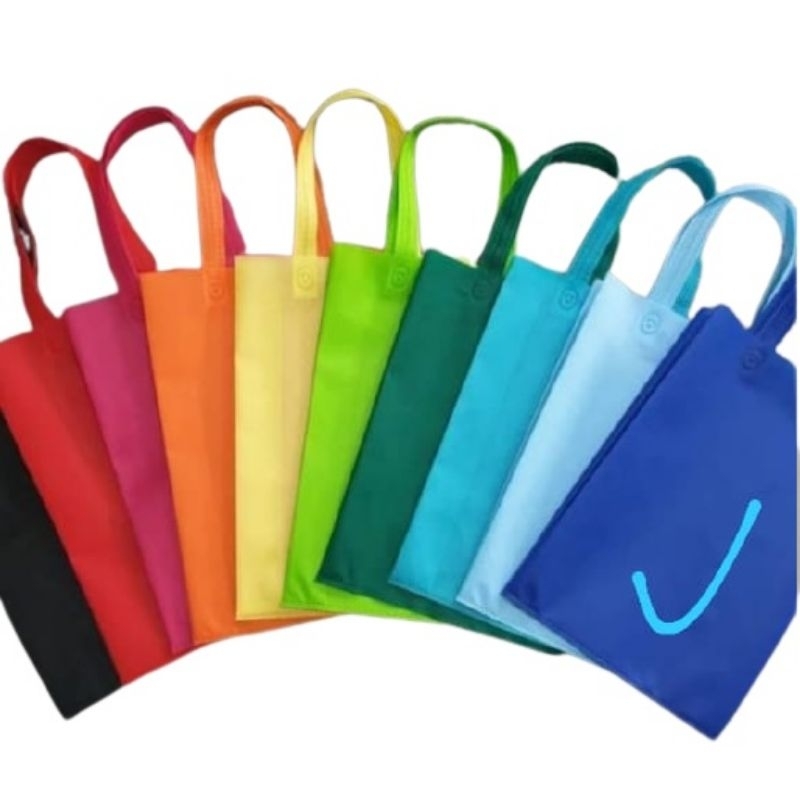 Jual TAS KAIN Spond bond ukuran 25x35 isi 12 pcs berat 65gsm | Shopee ...