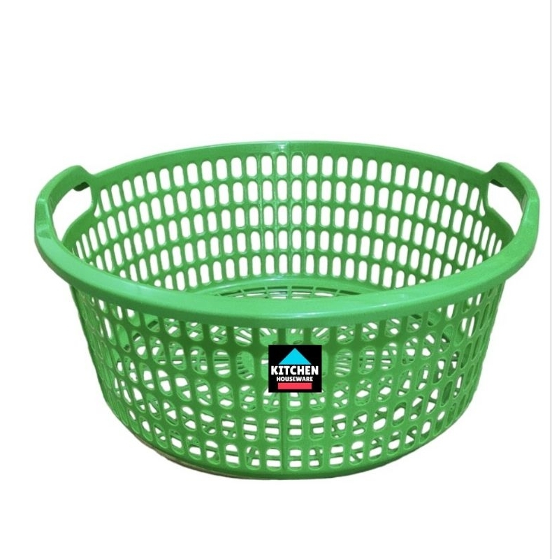 Jual Bakul Keranjang Baju Bulat Laundry Buah Sayur Tebal | Shopee Indonesia