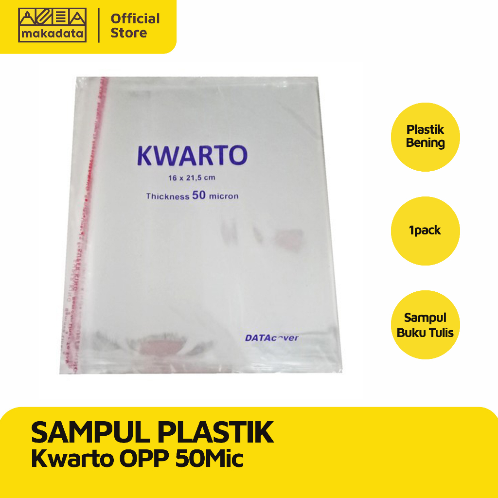 Jual Sampul Plastik Bening Buku Tulis Kwarto Opp 50 Mic Murah Shopee