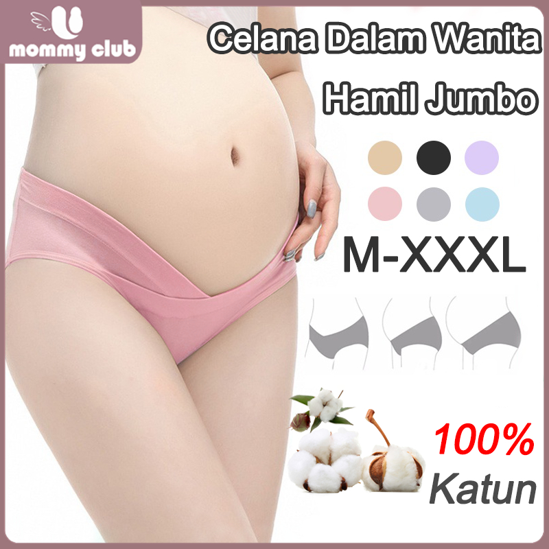 Jual Celana Dalam Hamil Jumbo Katun Briefs Elastis Seamless Low Waist CD Maternity Panty 20020 ...