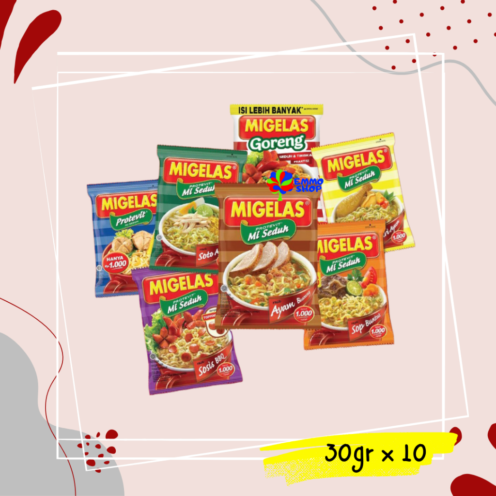 Jual Migelas Mi Instant 1 Renceng 10 Bks Mie Gelas MLBB | Shopee Indonesia