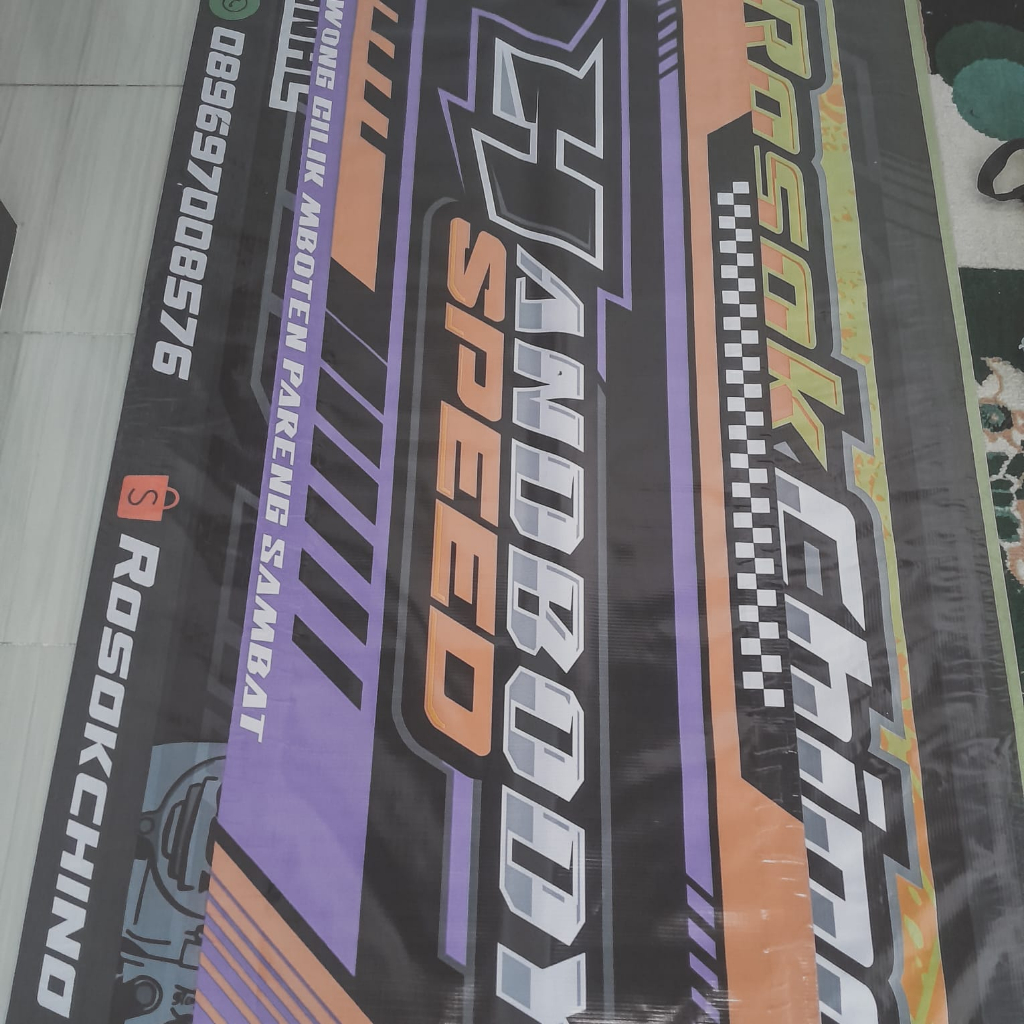 Jual (FREE DESAIN) BANNER SPANDUK KONTES MOTOR ALAS MOTOR KONTES ...