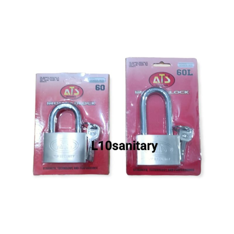 Jual ATS 60 PENDEK Gembok Besi Nekel Iron Padlock ATS 60 SHORT PENDEK ...