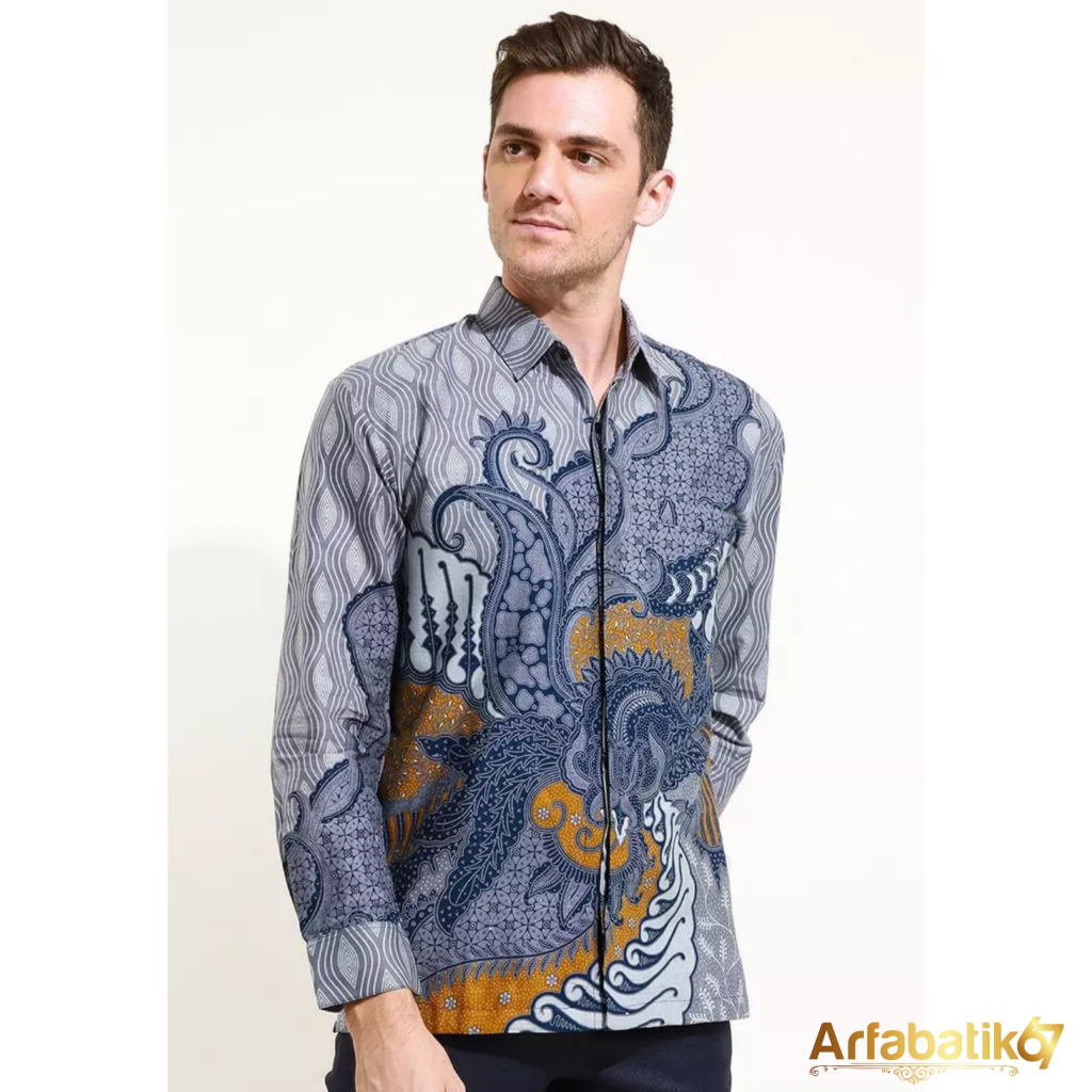 Jual KEMEJA BATIK PRIA LENGAN PANJANG KATUN SOLO LAPIS FURING HERO ...