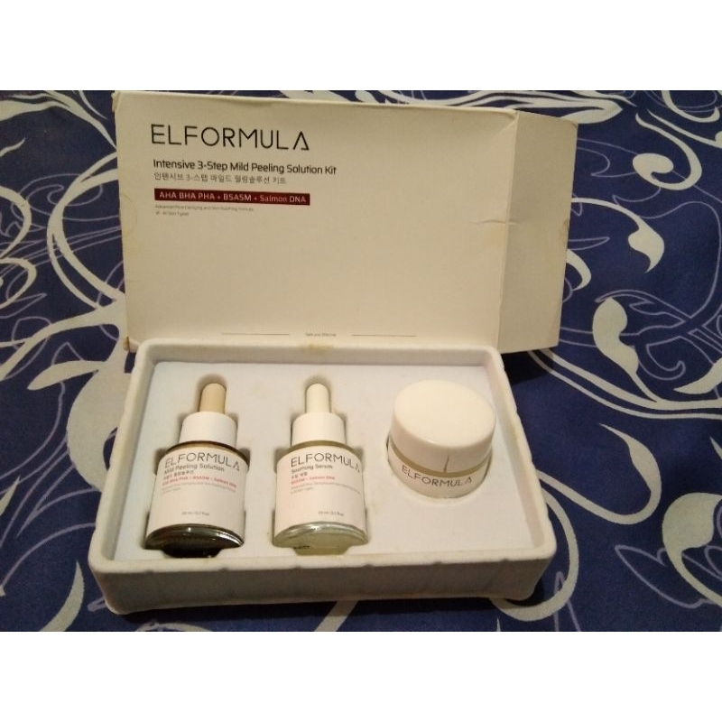 Jual ELFORMULA INTENSIVE 3-STEP MILD PEELING SOLUTION KIT | Shopee ...