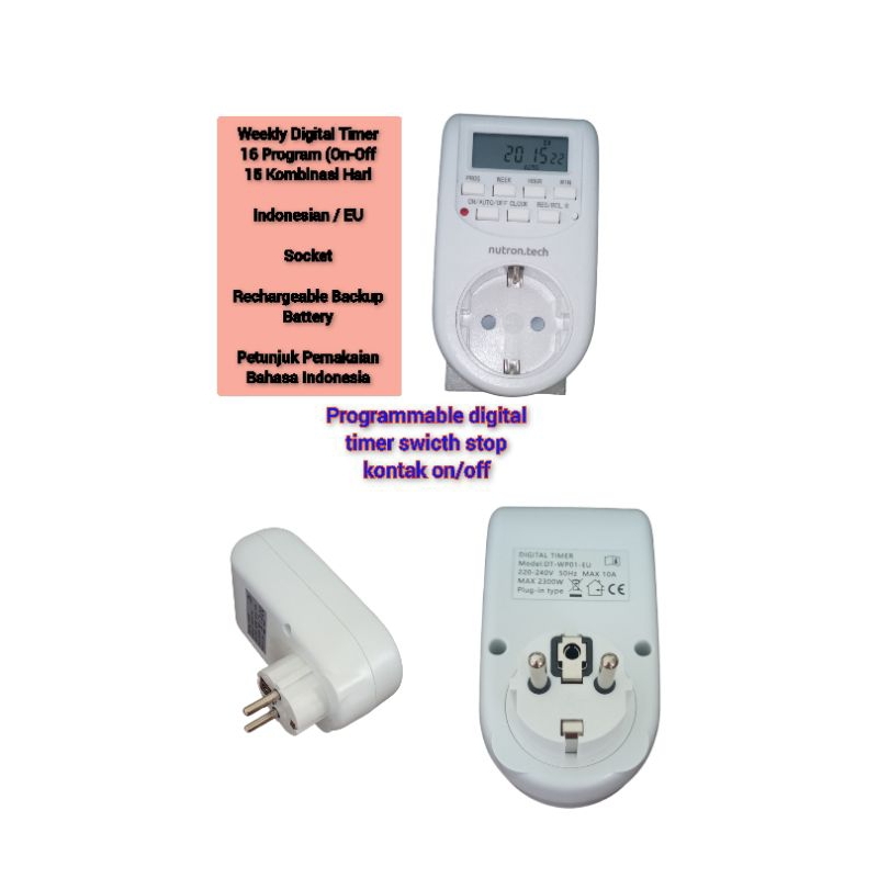 Jual programmable digital timer swich on/off | Shopee Indonesia Jual programmable digital timer swich on/off | Shopee Indonesia