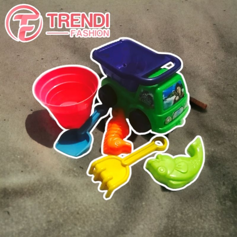 Jual Mainan Cetakan Pasir Pantai - Mainan Truk Ember Pasir Pantai ...