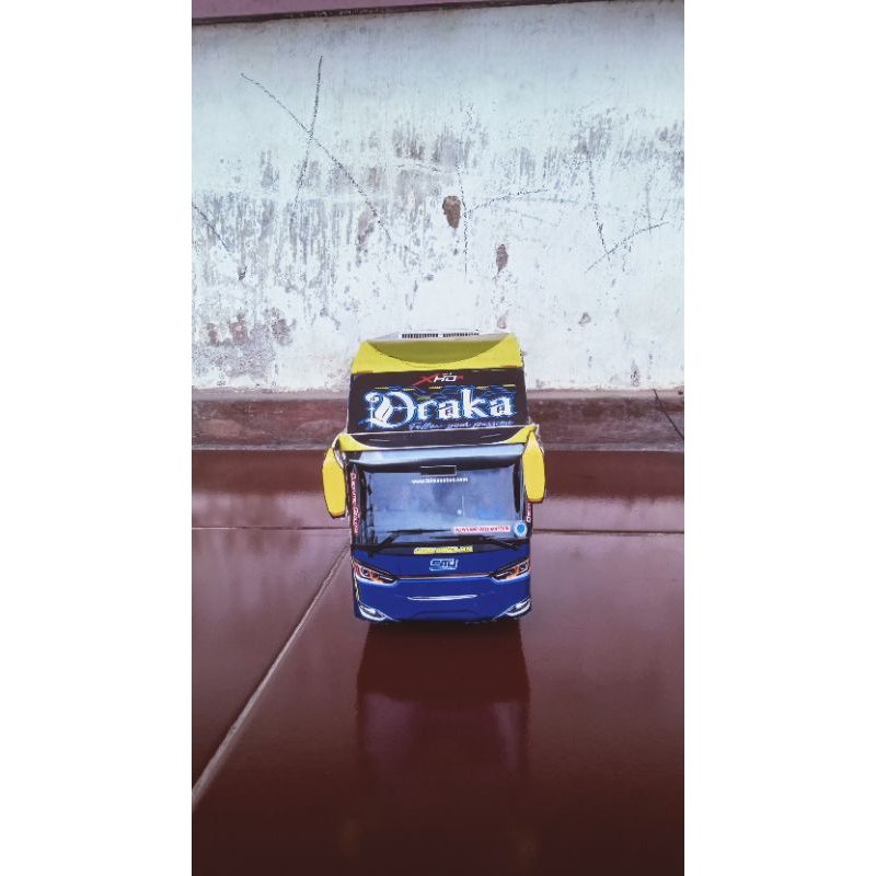 Jual Miniatur Bus Telolet Sudiro Tunggal Jaya Draka Sam Teguh STJ Draka ...