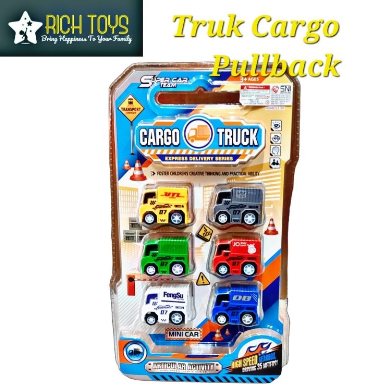 Jual Mobil Mobilan Mini Truck Cargo Mainan Anak Laki Laki | Shopee ...