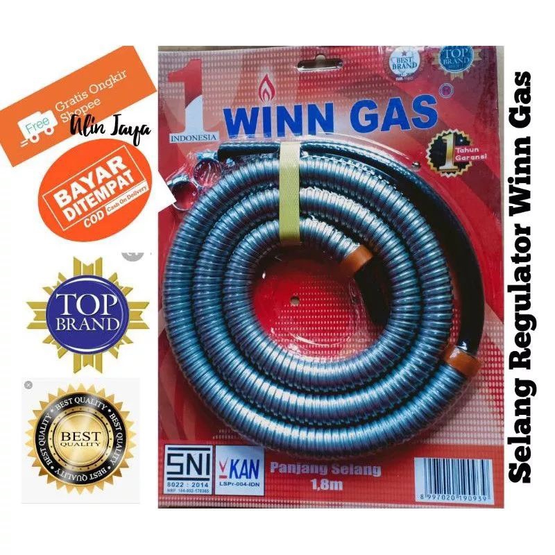 Jual Selang Kompor Gas LPG Flexsible Merk Winn Gas | Shopee Indonesia