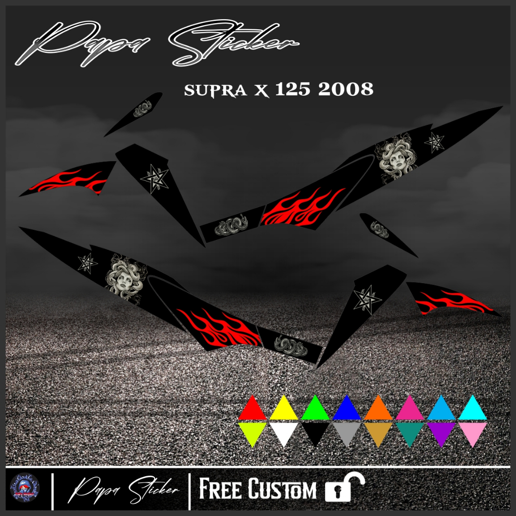 Jual STRIPING VARIASI SUPRA X 125 2008 - STIKER SUPRA X 125 STICKER ...