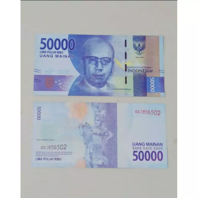 Jual 100 lembar uang mainan mirip asli versi baru glossy js | Shopee ...