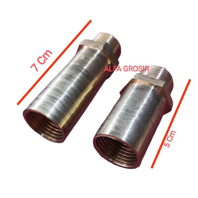 Jual SOK SAMBUNGAN KERAN 1/2 INCH / SOK SAMBUNGAN KRAN KUNINGAN ...