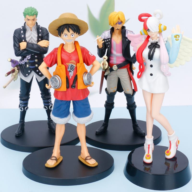 Jual Figure One Piece Zoro Luffy Uta Sanji The Grandline Miniatur ...