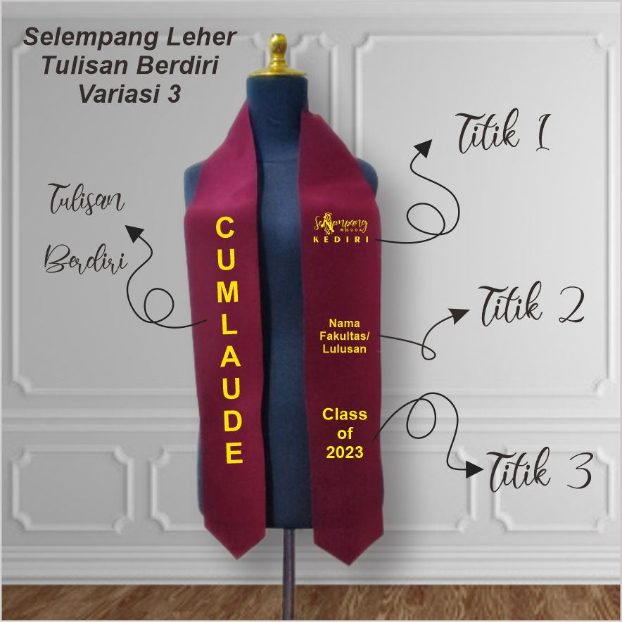 Jual Selempang Wisuda Leher Tanpa Pita (Vertikal) | Shopee Indonesia