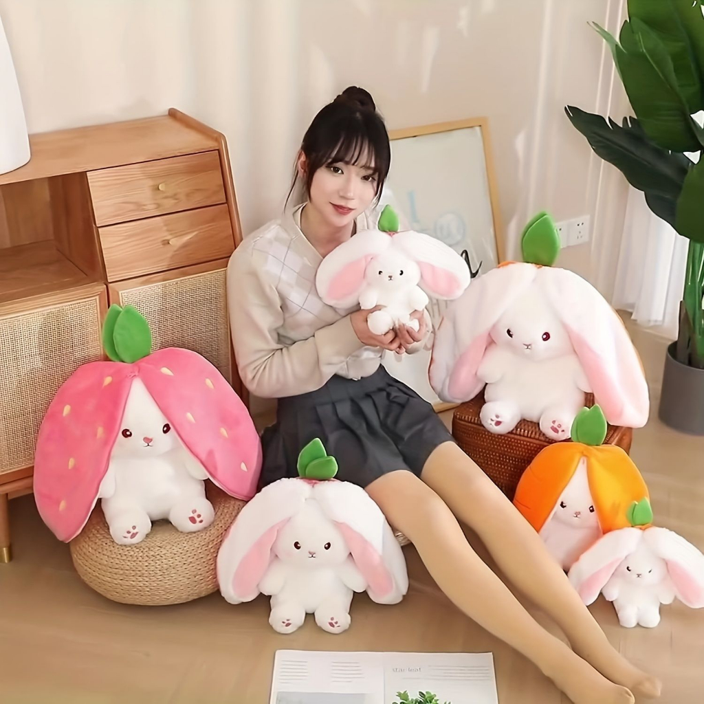 Jual Boneka Kelinci Bunny Strawberry Wortel Kawaii Fruit Vegetable ...