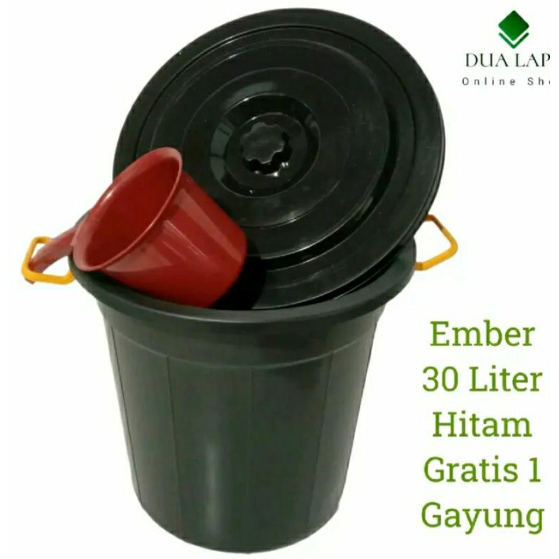 Jual ember plastik 30 liter gratis gayung cantik/ember tebal dan kuat ...