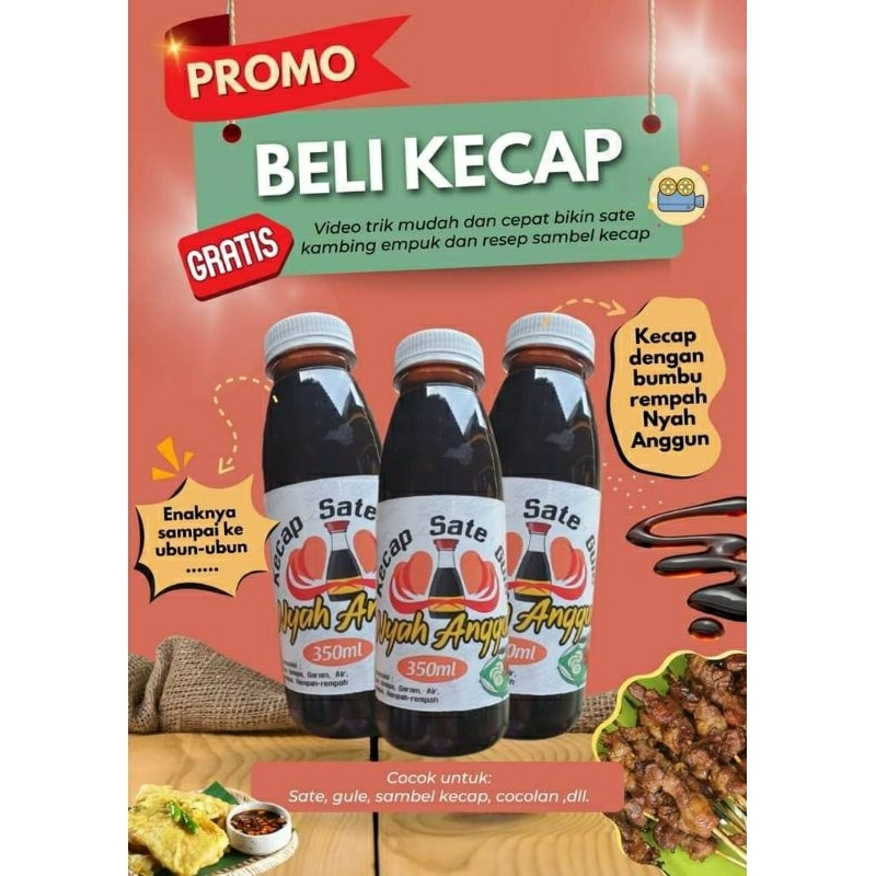 Jual Kecap Sate Gule Manis Asli Rempah Nyah Anggun | Shopee Indonesia