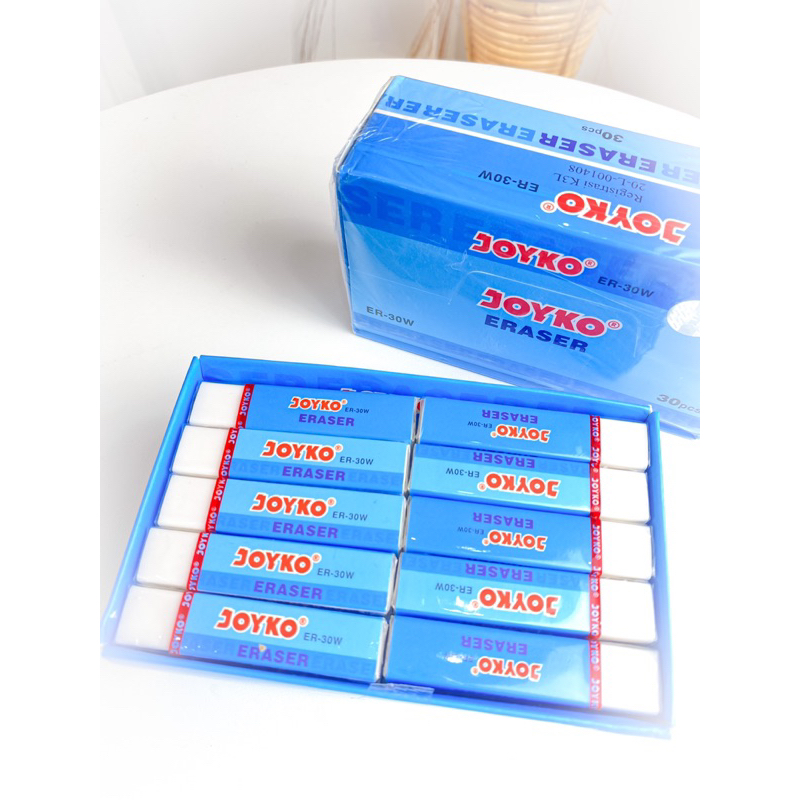 Jual (30pcs) Penghapus Besar Joyko ER-30 W / Eraser ER-30W/Penghapus ...