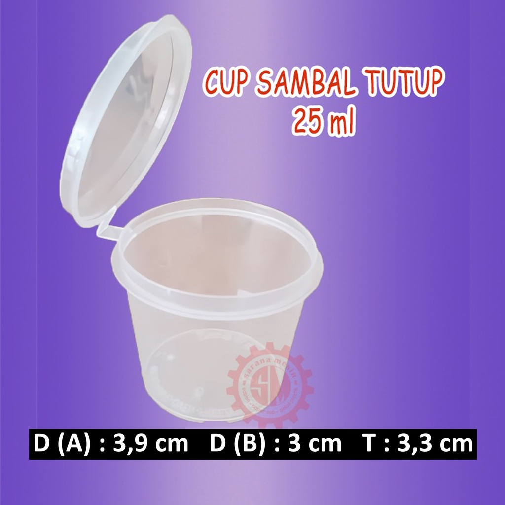 Jual CUP SAMBAL 25 ML (HY) | Shopee Indonesia