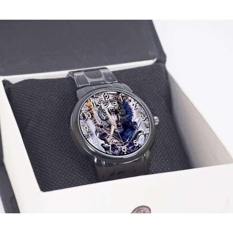 Jual Jam Tangan Pria Keren Stainless New Macan Putih Custom | Shopee ...