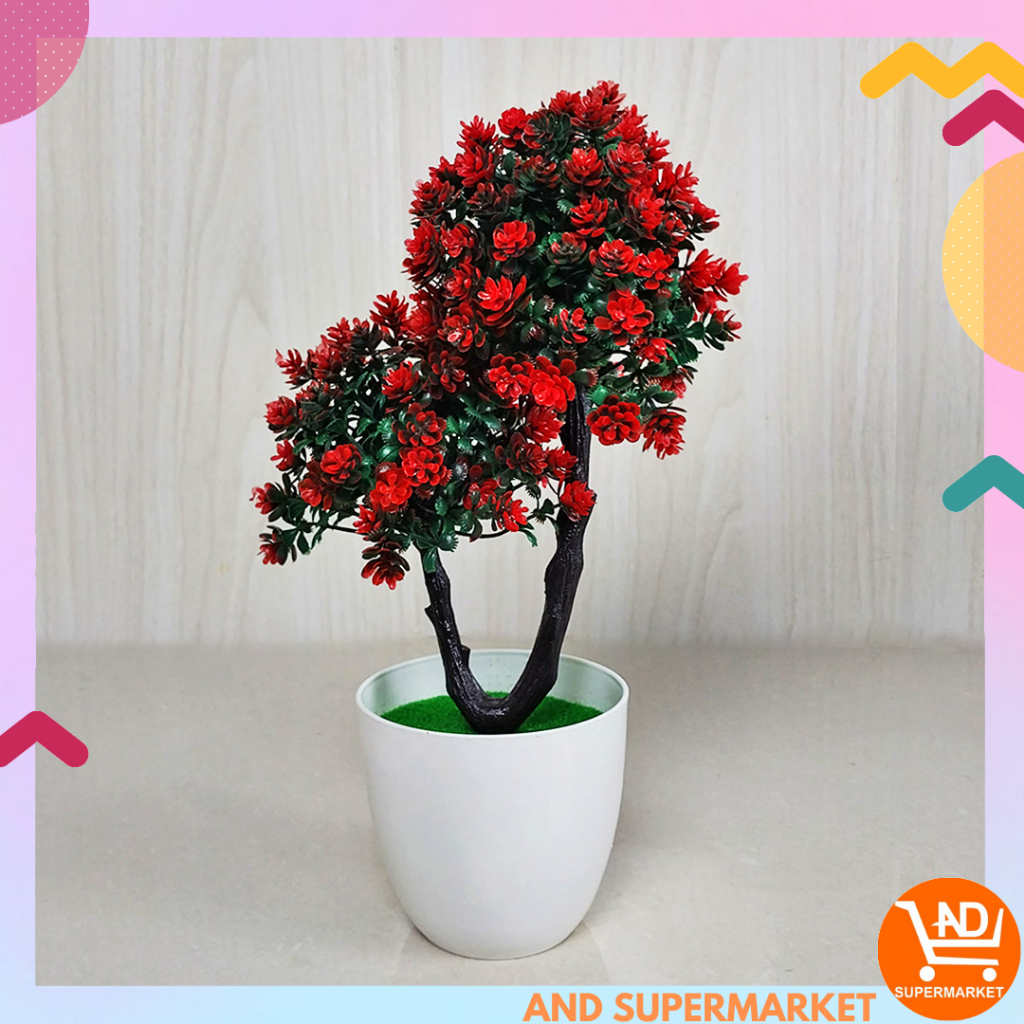 Jual Tanaman Hias Plastik Pot Bunga Hias Dekorasi Rumah Artificial ...