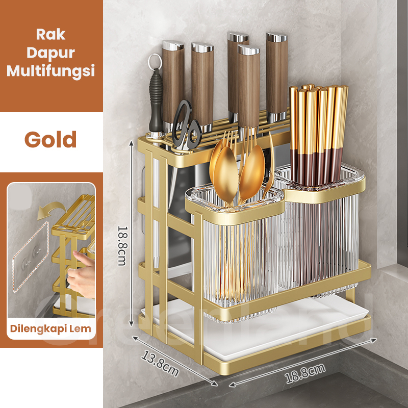 Jual Greenland Rak Peralatan Makan Rak Dapur Tempat penyimpanan Sendok ...