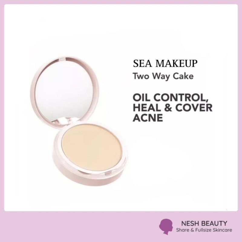 Jual Sea Makeup Acne Cover & Smooth Two Way Cake | Shopee Indonesia