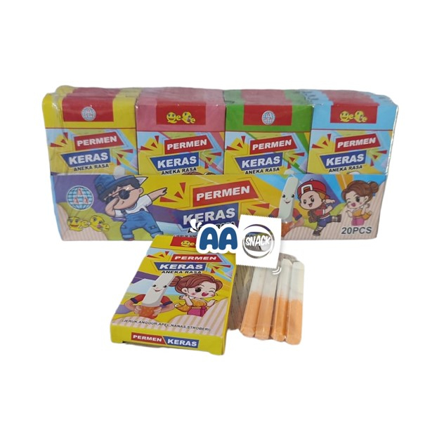 Jual AAA PERMEN KERAS BENTUK ROKO ISI 20 | Shopee Indonesia