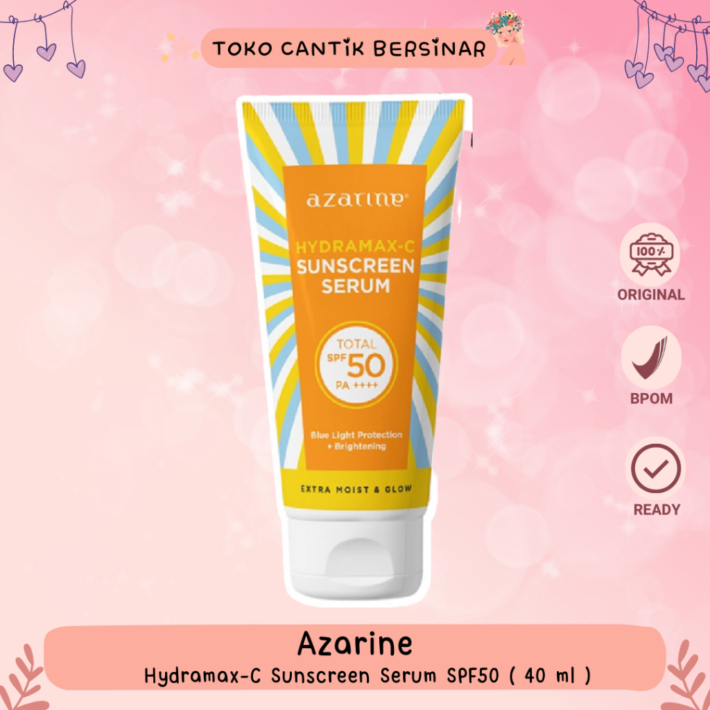 Jual Azarine Hydramax-C Sunscreen Serum SPF50 PA++++ 40ml Suncreen ...