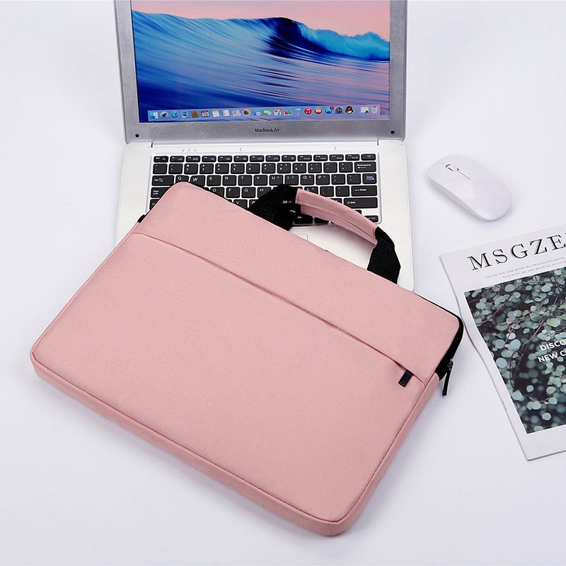 Jual Tas Laptop Pink/Abu-abu 15.6 inch Material Waterproof Pelindung ...