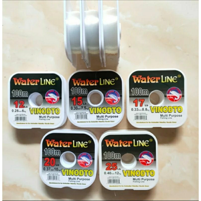 Jual Senar pancing WATERLINE VINODTO GOLDEN FISH100m | Shopee Indonesia