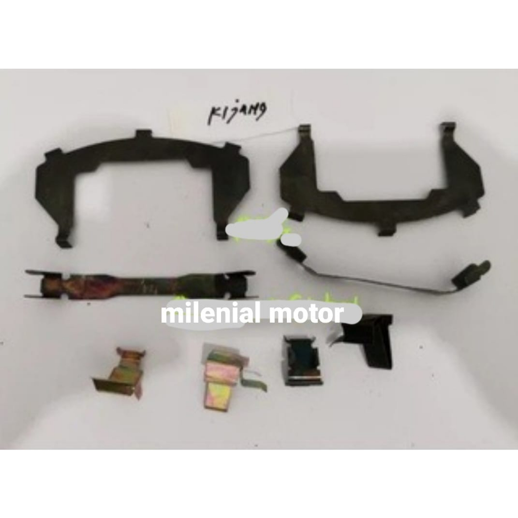Jual Plat klip kancingan kampas rem depan kijang super 5k set 8pc | Shopee Indonesia