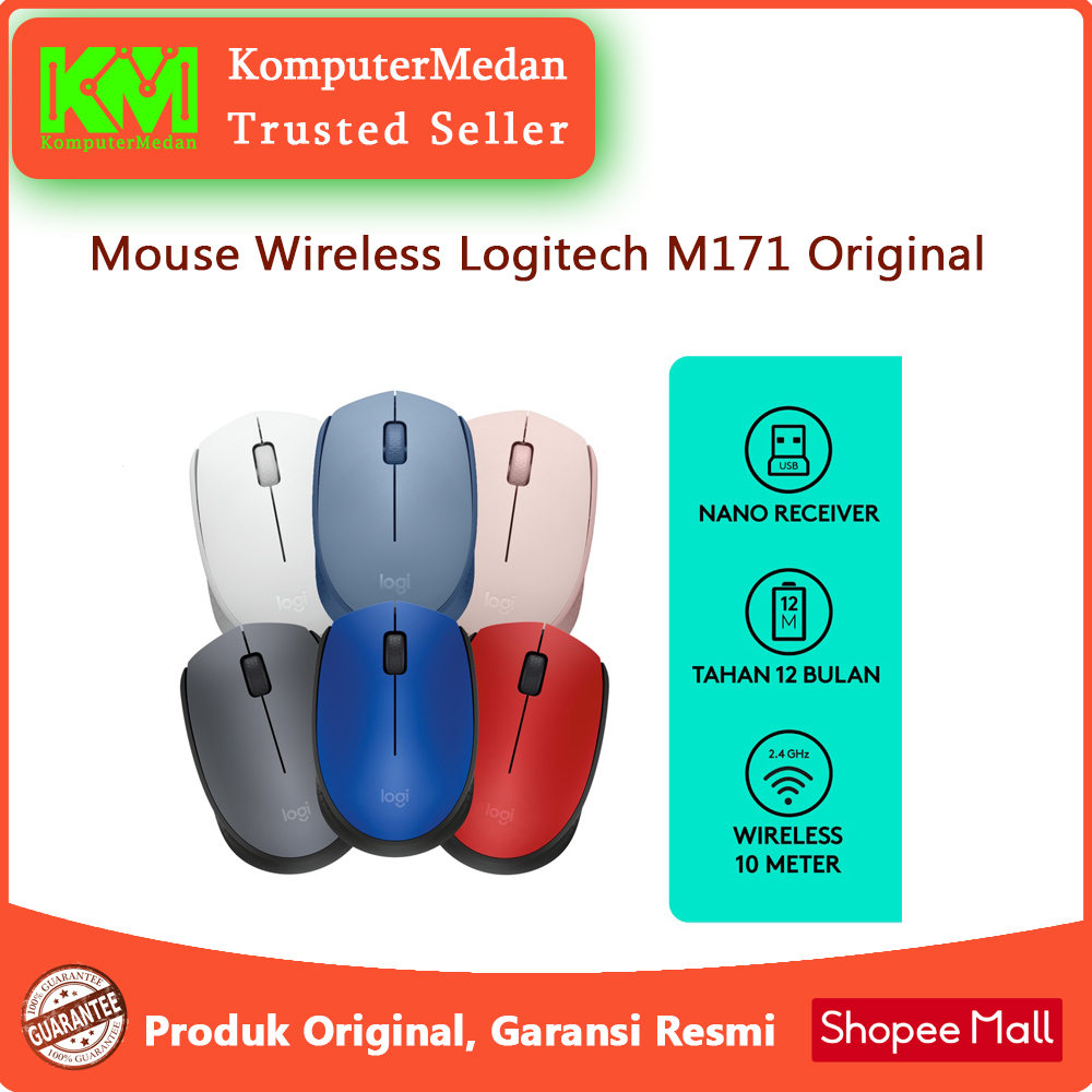 Jual Logitech M171 Mouse Wireless untuk Windows, Mac, ChromeOS | Shopee ...